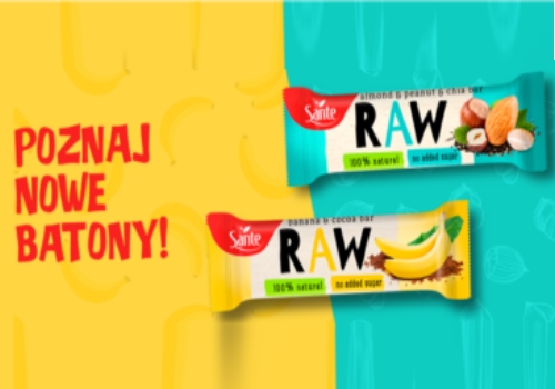 Poznaj nowe batony RAW! - Sante